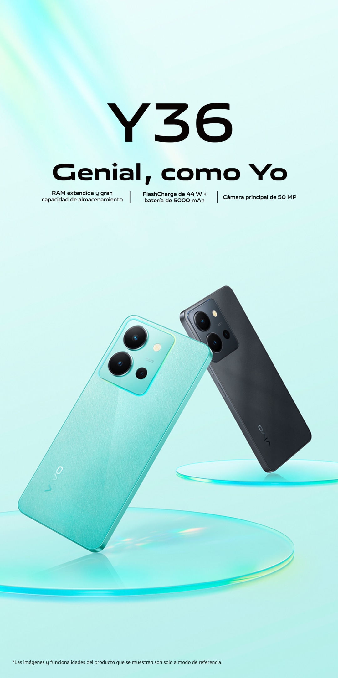 vivo Y36: un smartphone elegante con un diseño exquisito | vivo Mexico